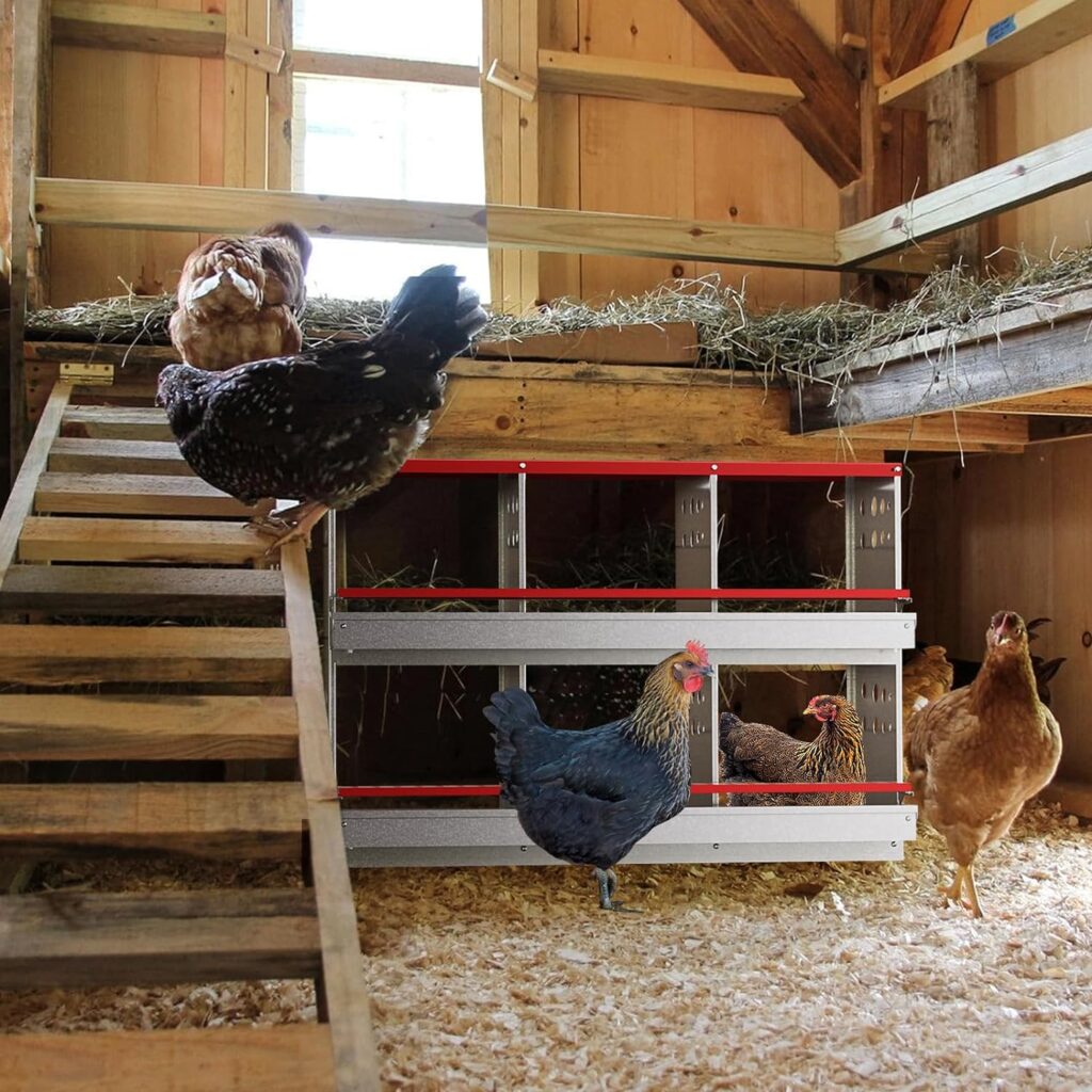 MATHOWAL Chicken Nesting Box Review - Mobile chicken Pens